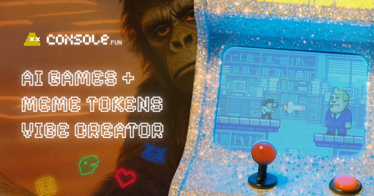 Console.fun: AI Games + Meme tokens vibe creator